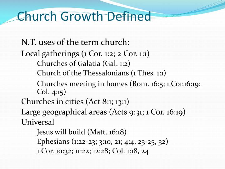 PPT - Church & Growth PowerPoint Presentation - ID:2513660