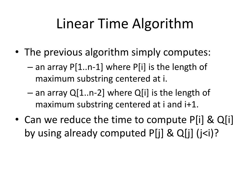 Ppt Longest Palindromic Substring Powerpoint Presentation Free
