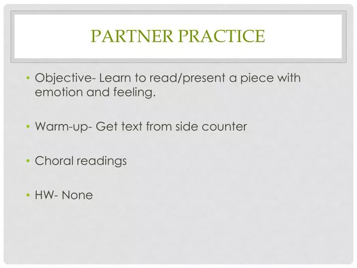 PPT - Partner Practice PowerPoint Presentation, free download - ID:2513917