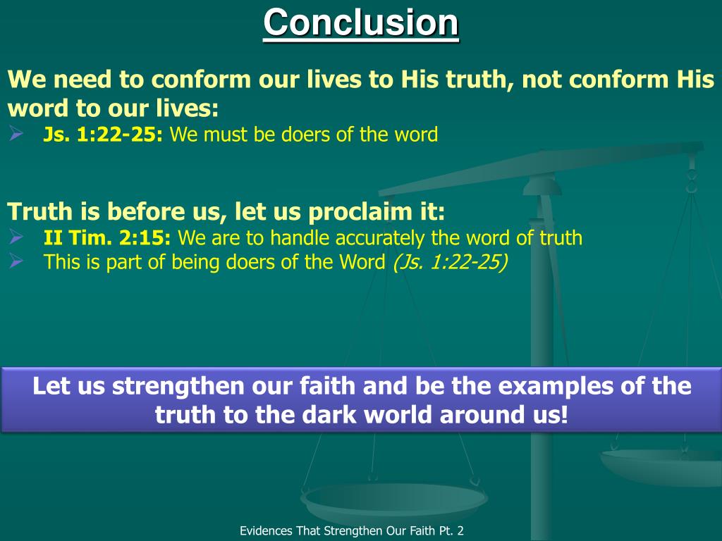 PPT - Evidences That Strengthen Our Faith Pt. 2 PowerPoint Presentation ...
