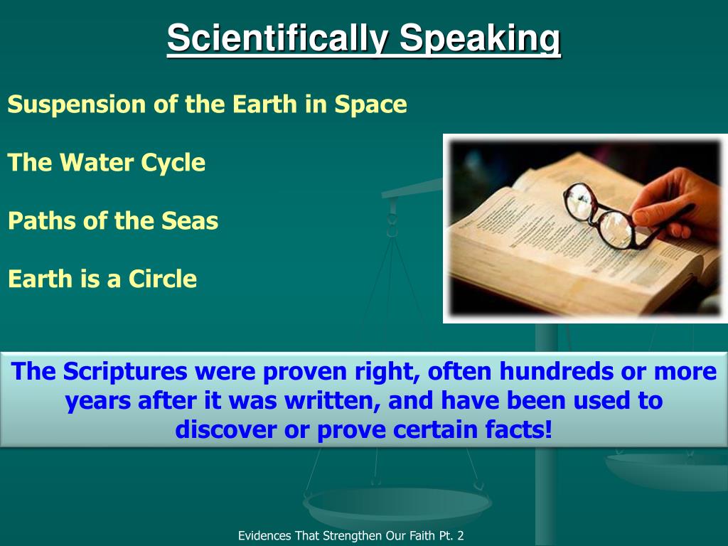 PPT - Evidences That Strengthen Our Faith Pt. 2 PowerPoint Presentation ...