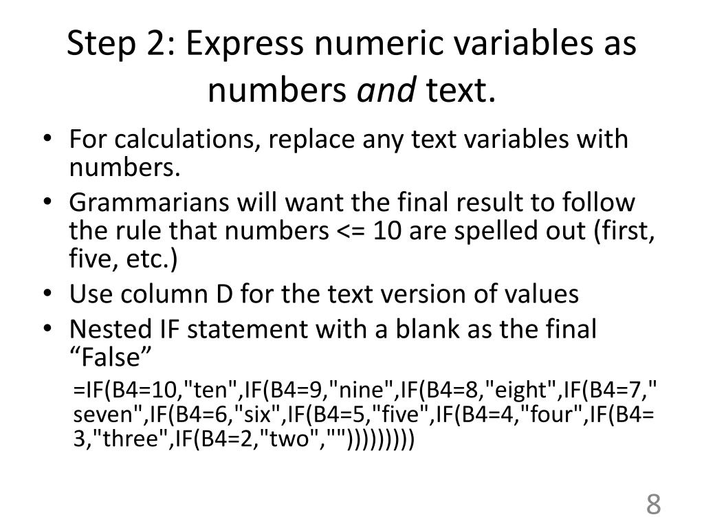 Ppt Using Spreadsheet Text Functions And Data Validation To Create Algorithmic Questions