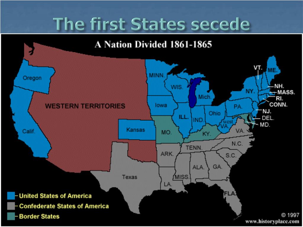PPT - The American Civil War (1861-1865): Union vs. Confederacy ...