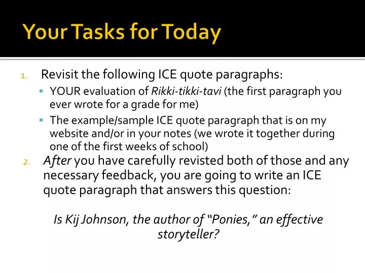 PPT - Your Tasks for Today PowerPoint Presentation, free download - ID ...