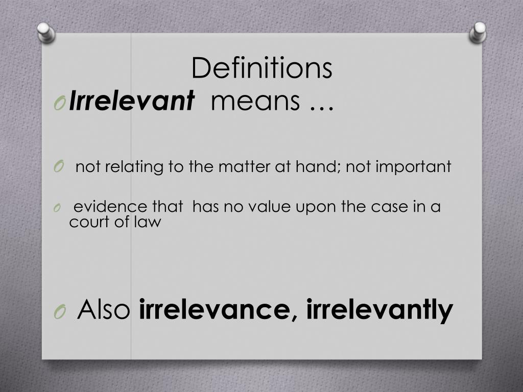 PPT Irrelevant PowerPoint Presentation free download ID 2515183
