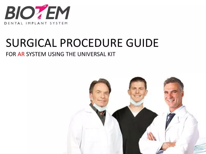 PPT - SURGICAL PROCEDURE GUIDE FOR AR SYSTEM USING THE UNIVERSAL KIT ...
