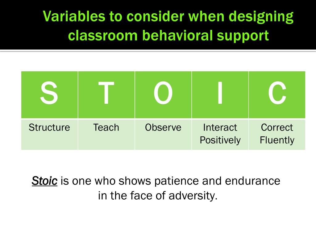 PPT - Structured Classroom Series: Behavior PowerPoint Presentation ...