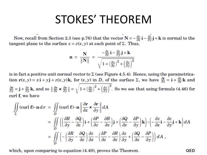 PPT - Teorema Stokes PowerPoint Presentation - ID:2516301