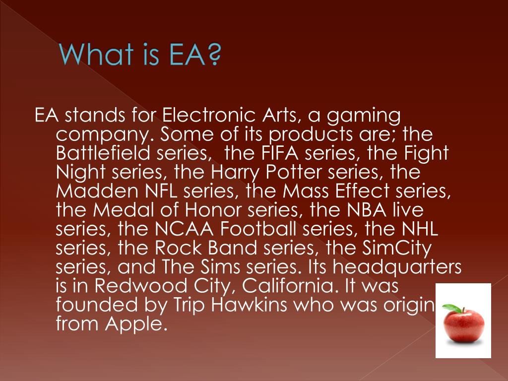 PPT - Electronic Arts in the Stock Market PowerPoint Presentation, free ...