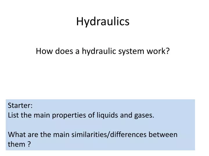 PPT - Hydraulics PowerPoint Presentation, free download - ID:2516947