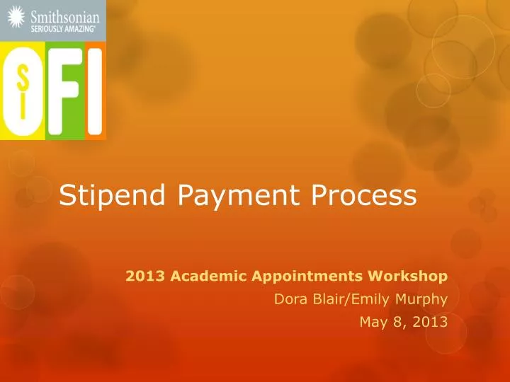 PPT - Stipend Payment Process PowerPoint Presentation, free download ...