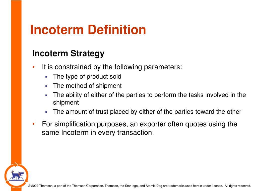 PPT - Terms of Trade or Incoterms PowerPoint Presentation, free ...