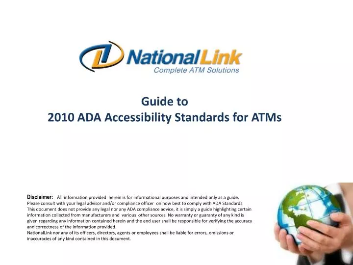 PPT - Guide to 2010 ADA Accessibility Standards for ATMs PowerPoint ...