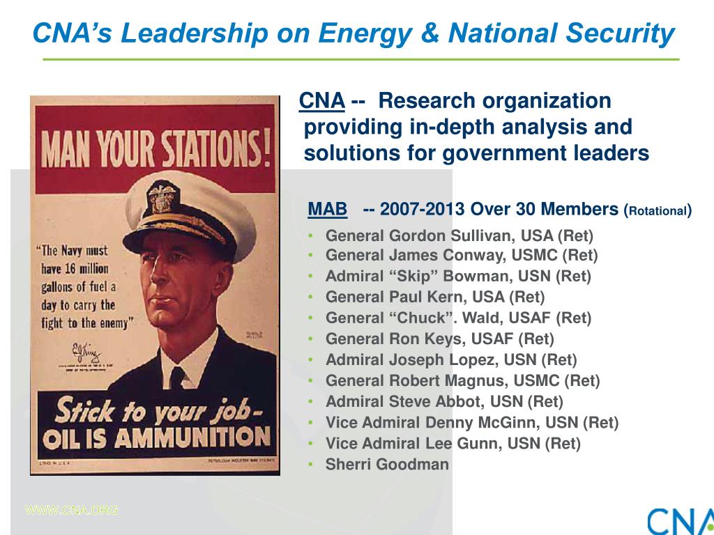 PPT - Dr. Leo Goff, Captain USN (Ret.) Program Manager CNA Military ...