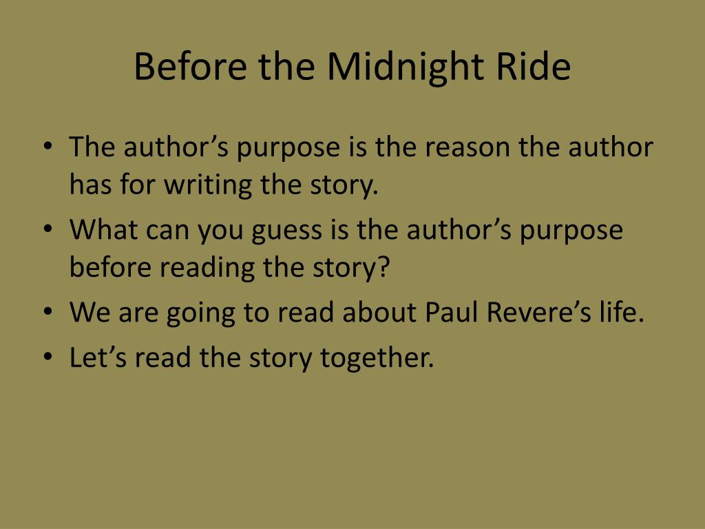 PPT - The Midnight Ride of Paul Revere PowerPoint Presentation, free ...