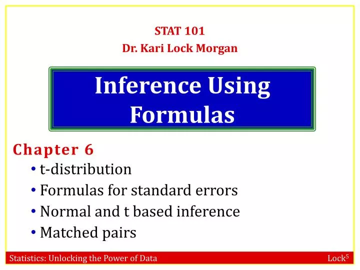 PPT - Inference Using Formulas PowerPoint Presentation, free download ...