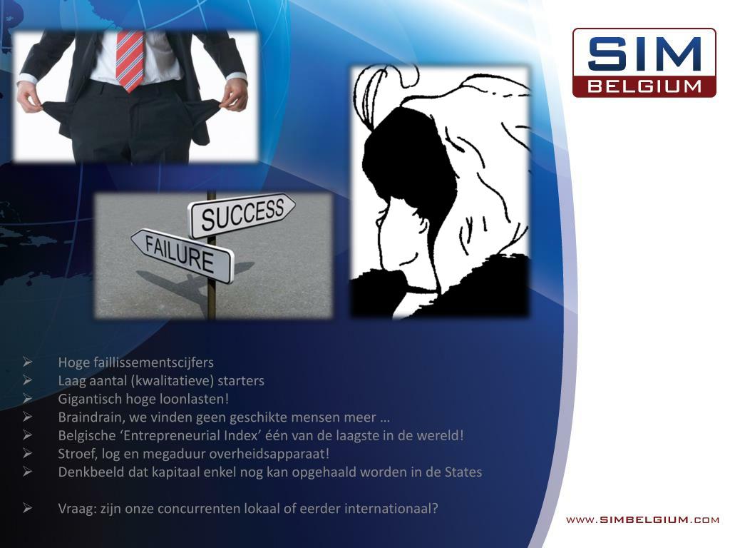 PPT - Financieel economische crisis, faillissementen, weinig start-ups ...