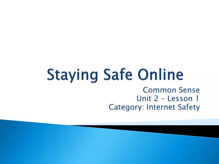 PPT - Staying Safe Online PowerPoint Presentation, free download - ID ...
