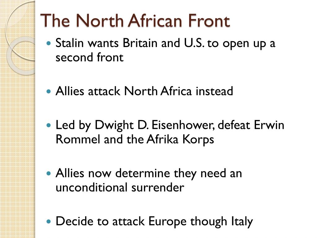 PPT - The War for Europe and North Africa PowerPoint Presentation, free ...