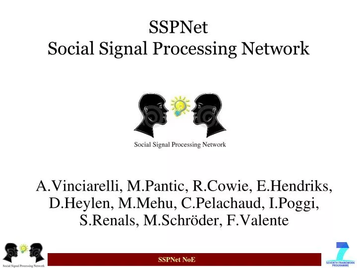 PPT - SSPNet Social Signal Processing Network PowerPoint Presentation ...