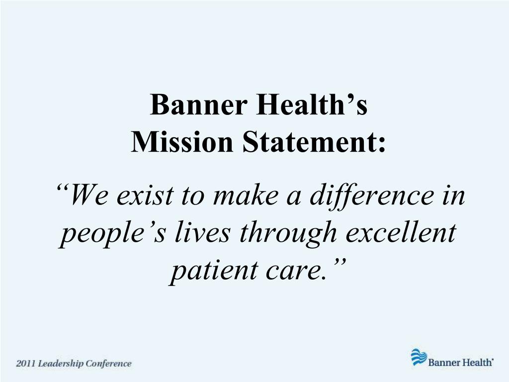 PPT - Innovation at Banner Health The foundation – a culture of ...