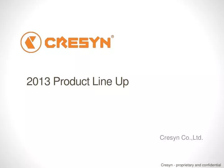PPT - 2013 Product Line Up PowerPoint Presentation, free download - ID ...