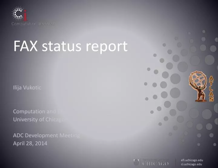 PPT - FAX status report PowerPoint Presentation, free download - ID:2520438