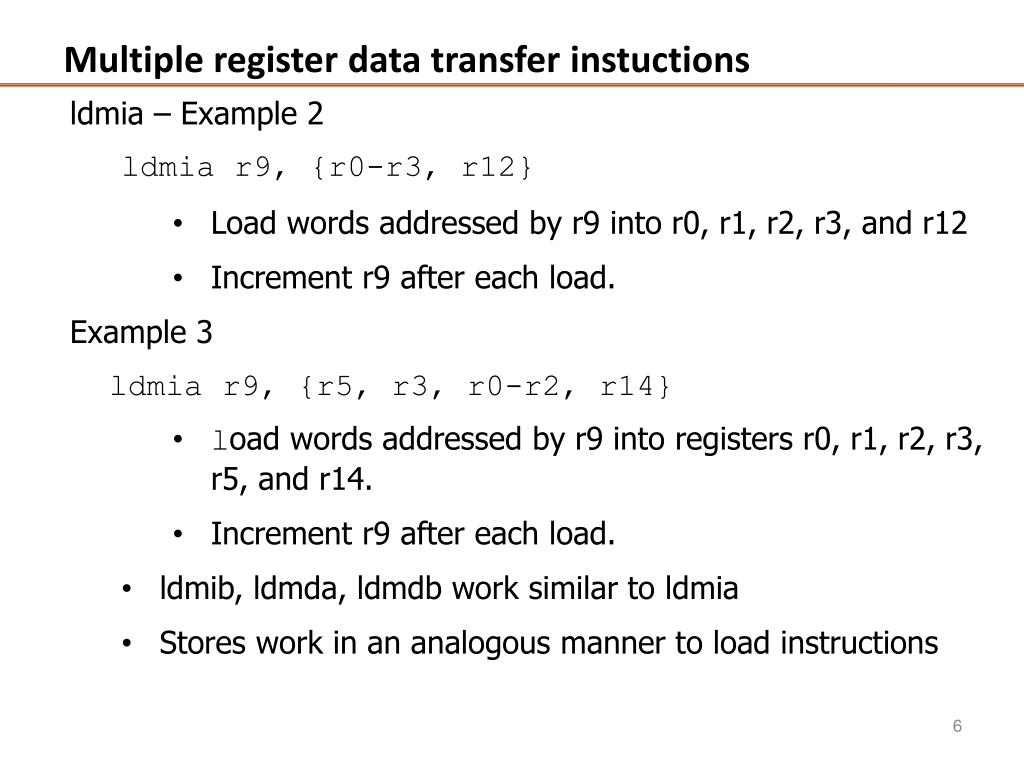 PPT - Multiple data transfer instructions PowerPoint Presentation, free download - ID:2520548