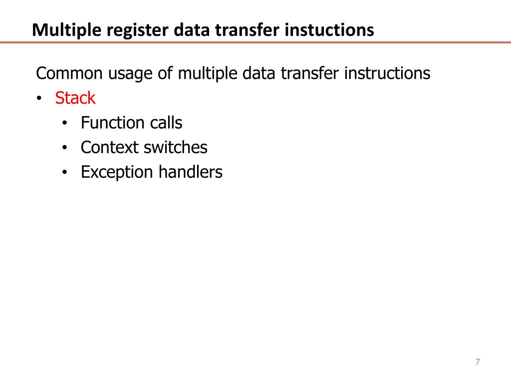 PPT - Multiple data transfer instructions PowerPoint Presentation, free ...