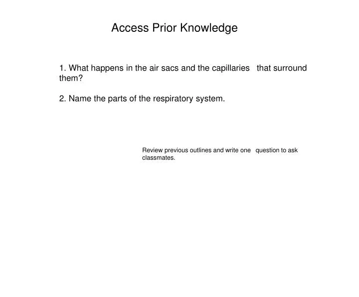 PPT - Access Prior Knowledge PowerPoint Presentation, free download ...