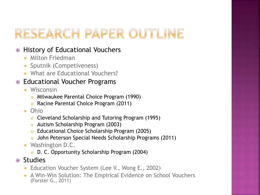 PPT - The role of Educational Vouchers PowerPoint Presentation, free ...