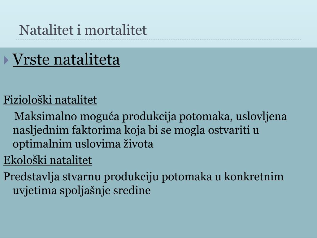 PPT - INTERNACIONALNI UNIVERZITET TRAVNIK EKOLOŠKI FAKULTET PowerPoint ...