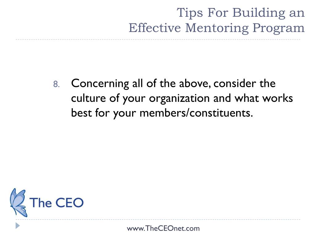 PPT - Tips For Building an Effective Mentoring Program PowerPoint ... PPT - Tips For Building an Effective Mentoring Program PowerPoint ...