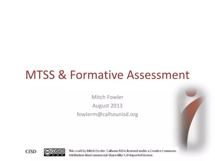 PPT - MTSS & Formative Assessment PowerPoint Presentation, free download - ID:2522598
