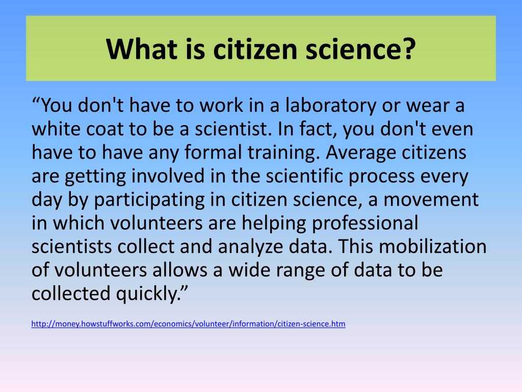 PPT - Citizen Science for High School Biology Students PowerPoint ...