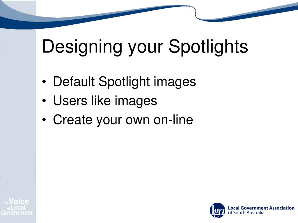PPT - Using Canva to create Spotlights for My Local Services App ...