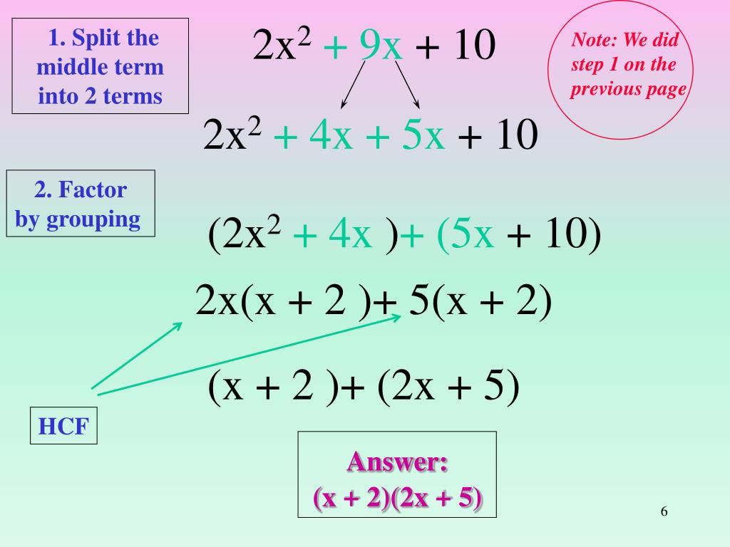 PPT - Factor by Splitting the Middle Term PowerPoint Presentation, free ... PPT - Factor by Splitting the Middle Term PowerPoint Presentation, free ...