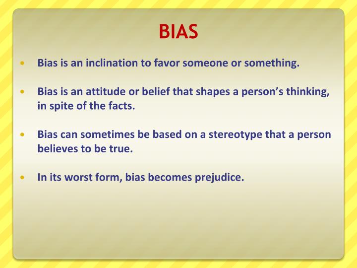 PPT - STEREOTYPE & BIAS PowerPoint Presentation - ID:2523479