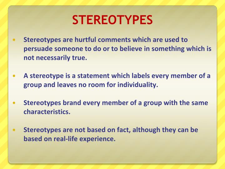 PPT - STEREOTYPE & BIAS PowerPoint Presentation - ID:2523479