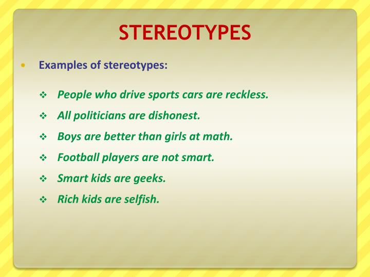 PPT STEREOTYPE BIAS PowerPoint Presentation ID 2523479