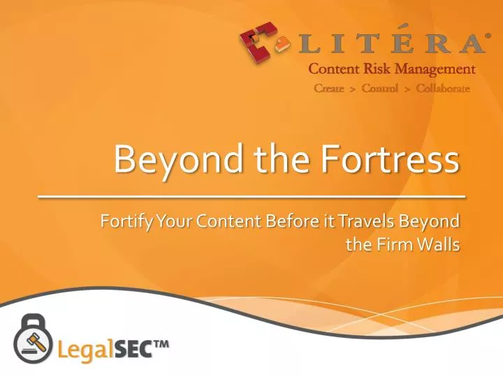 PPT - Beyond the Fortress PowerPoint Presentation, free download - ID ...