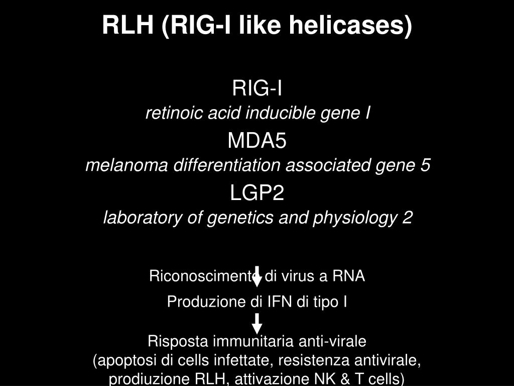 PPT - RLH e NLR : il riconoscimento citoplasmatico del pericolo ...