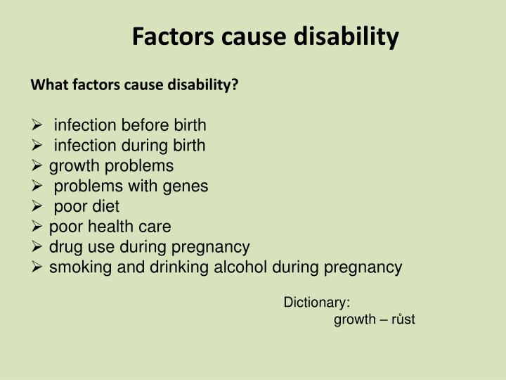 PPT - Disabilities PowerPoint Presentation - ID:2524333