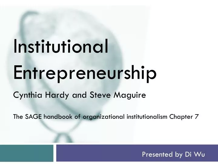 PPT - Presented by Di Wu PowerPoint Presentation, free download - ID ...