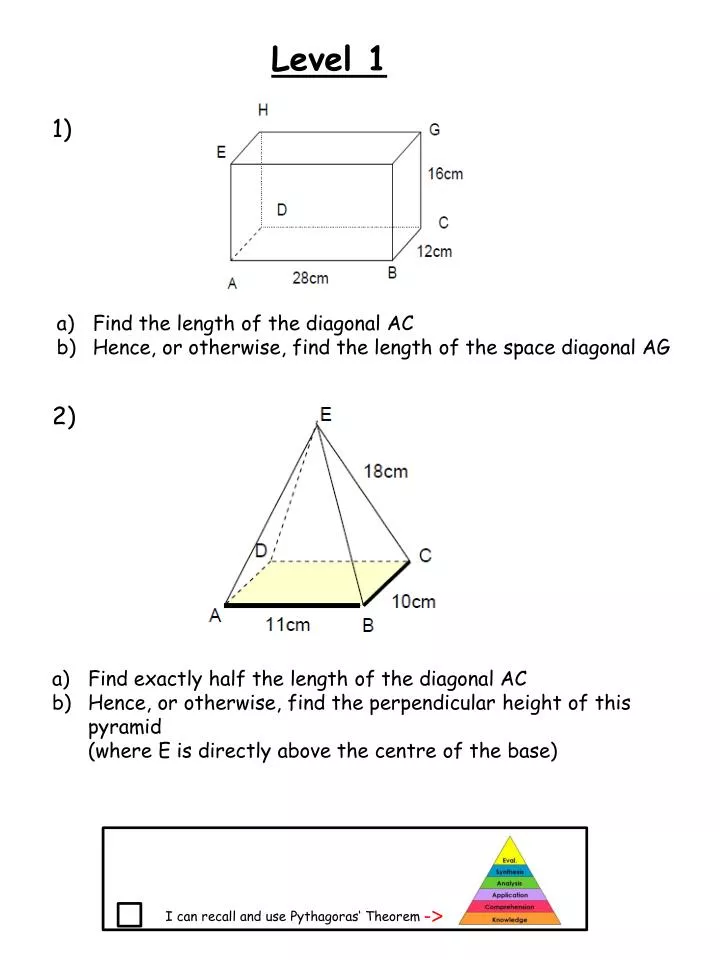 PPT - Find the length of the diagonal AC Hence, or otherwise, find the ...