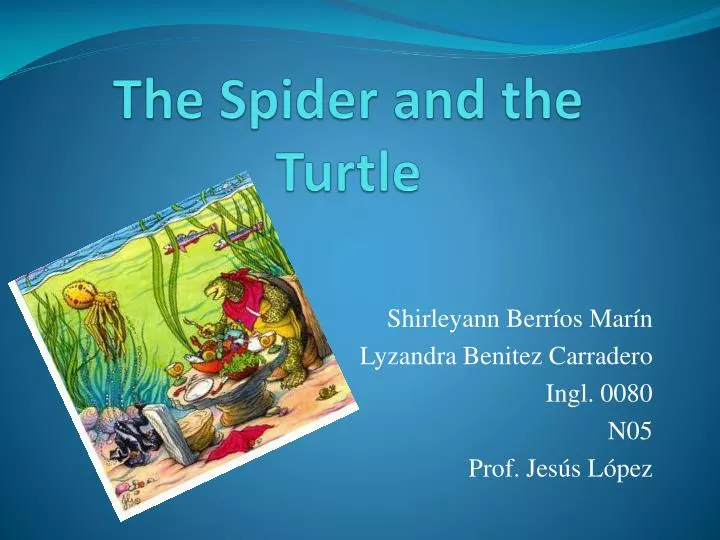 PPT - The Spider and the Turtle PowerPoint Presentation, free download ...