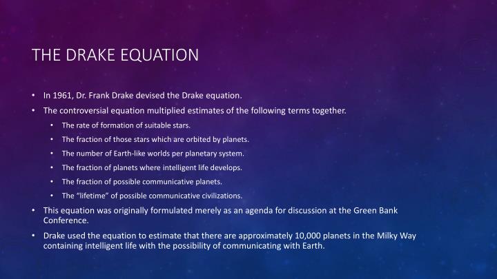 PPT - Extraterrestrial Life PowerPoint Presentation - ID:2525222