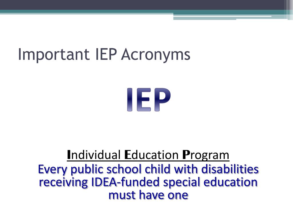 PPT - Special Education 101 Special Education: A SERVICE, NOT A PLACE ...