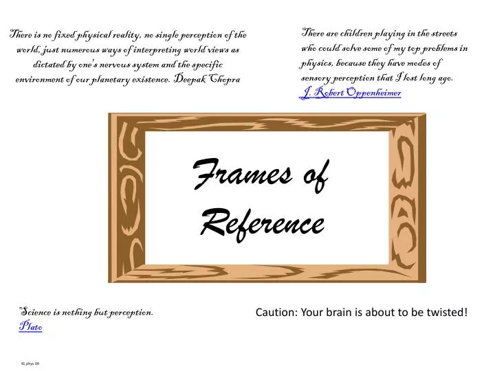 PPT - Frames of Reference PowerPoint Presentation, free download - ID ...