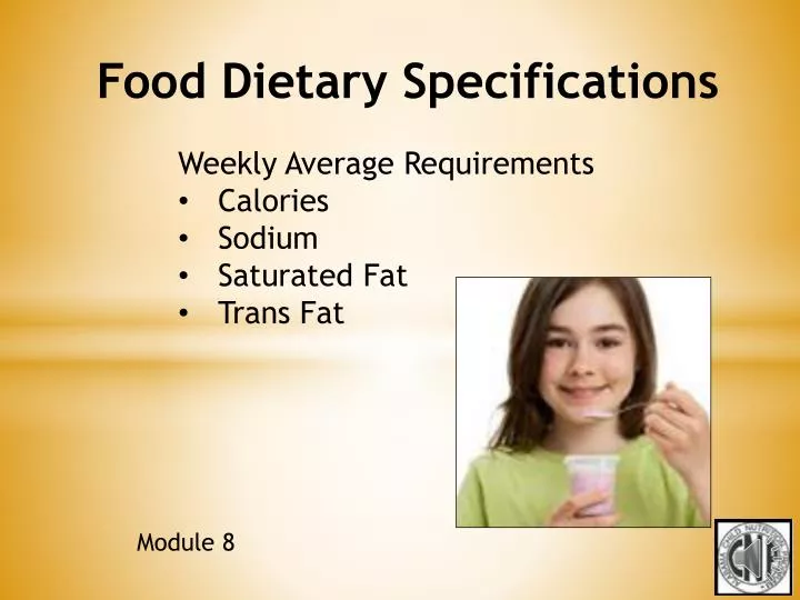 PPT - Food Dietary Specifications PowerPoint Presentation, free ...